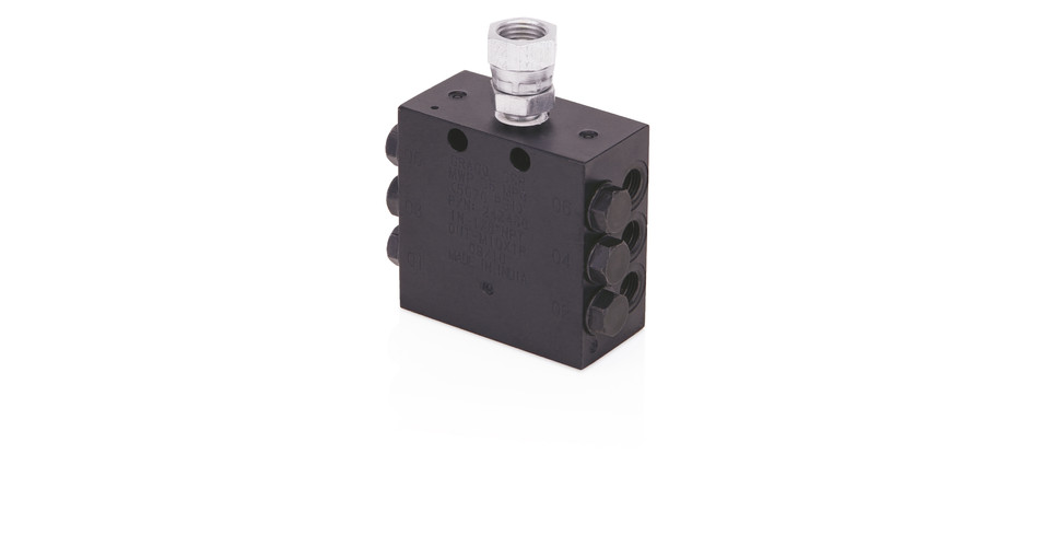 CSP Divider Valve, 1/8 inch BSPP, 6 Outlets Elosztók - zsírzóblokkok 24Z477