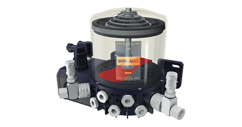 ILC MINI-MAX automata kenőanyag adagoló berendezés 24VDC, 200bar, 1kg ...